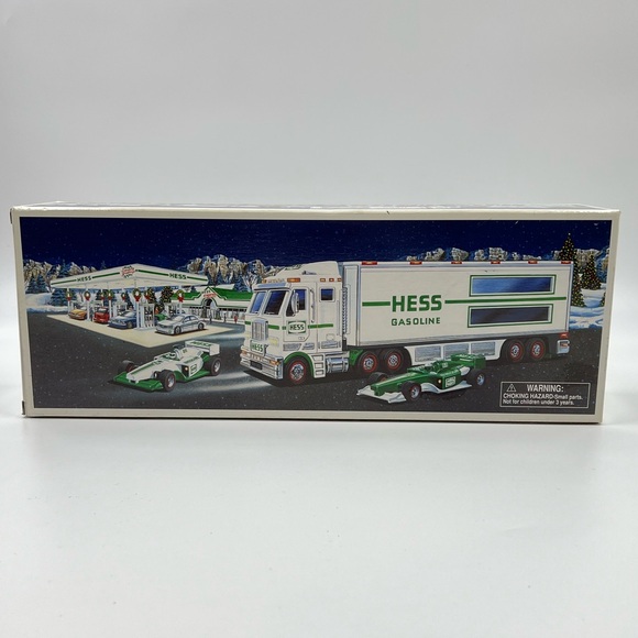 Hess | Toys | Vintage 203 Hess Toy Truck And Race Cars Toy Tractor ...